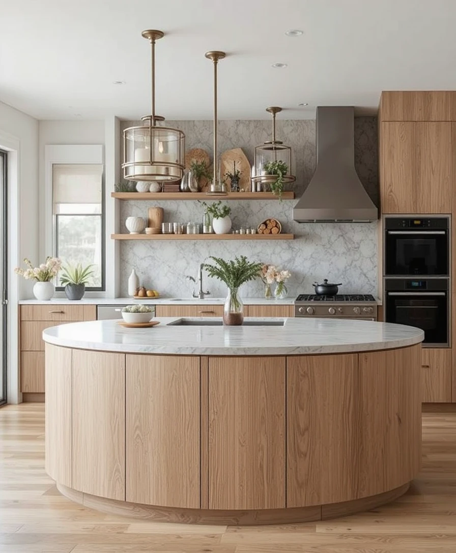 Bold Elegance Meets Everyday Function: 22 Oak Kitchen Island Ideas for ...